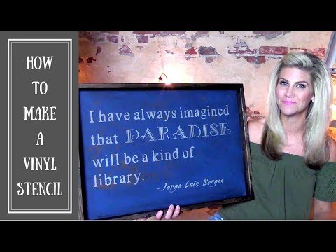 Cricut Stencil Tutorial (How to Make a Sign)