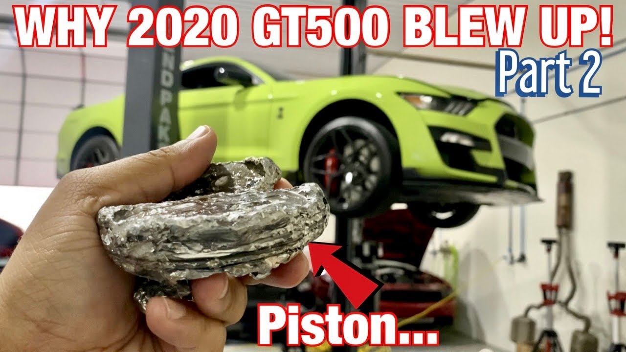 2020 Ford Mustang Shelby GT500 Blown Engine Reveals Two Holes in the ...