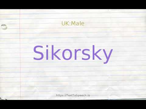How to pronounce sikorsky