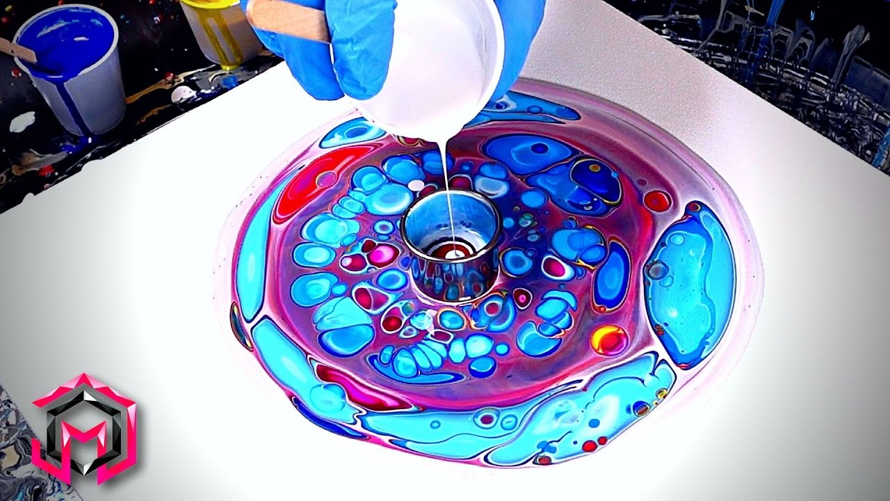 3D Open Cup Acrylic Pouring for Beginners