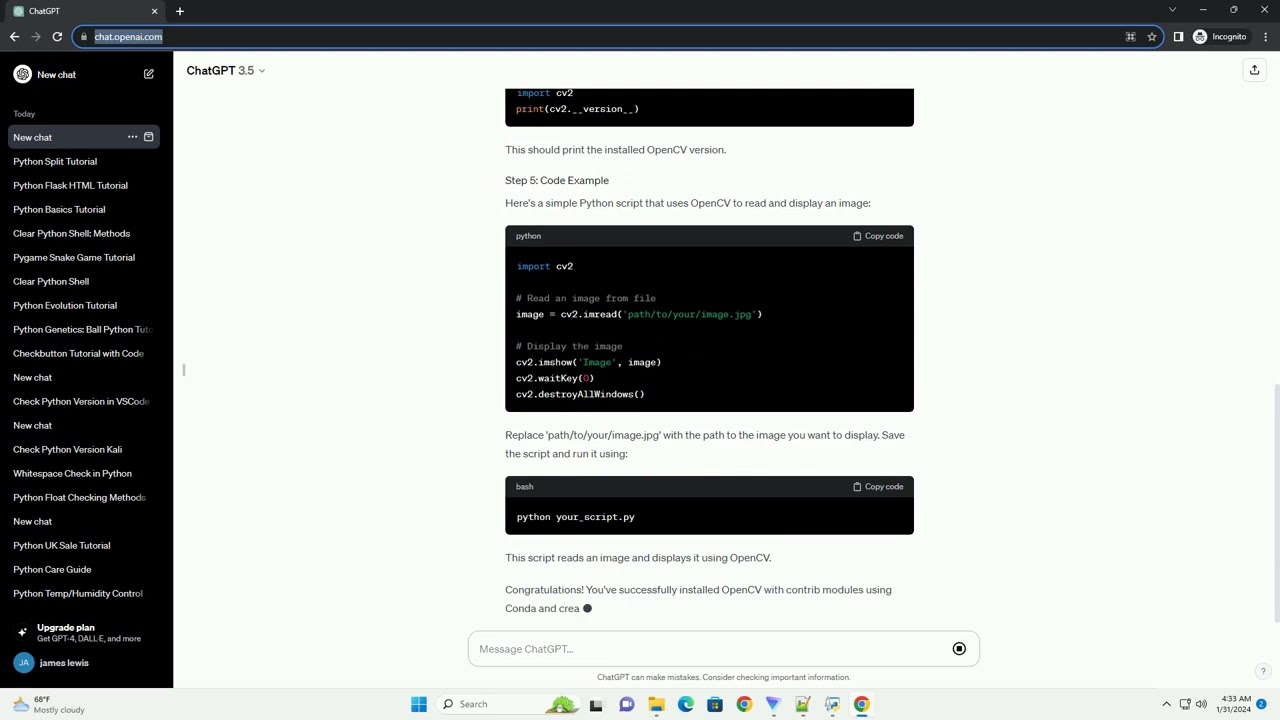 conda install opencv contrib python