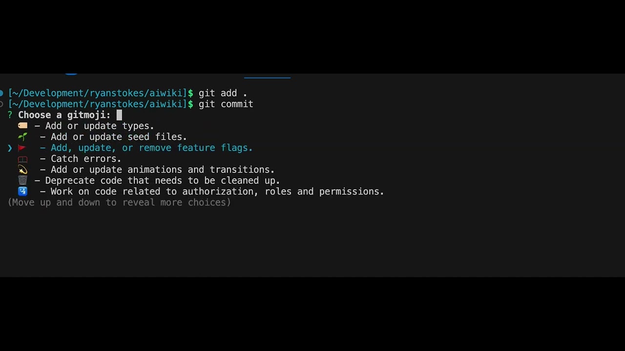 example of using gitmoji