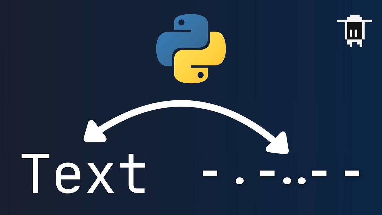 Coding a Morse Code translator in Python in 5 mins