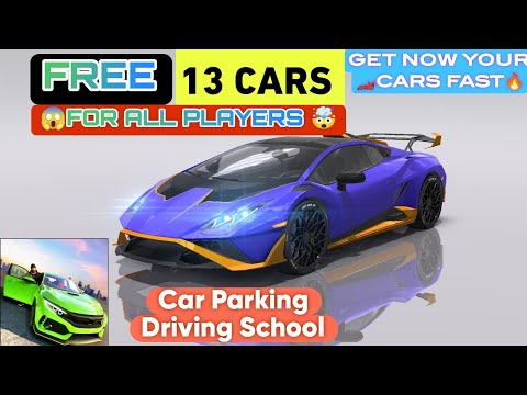 HOW TO GET FREE CARS | CAR PARKING DRIVING SCHOOL | UNLOCK CARS FREE