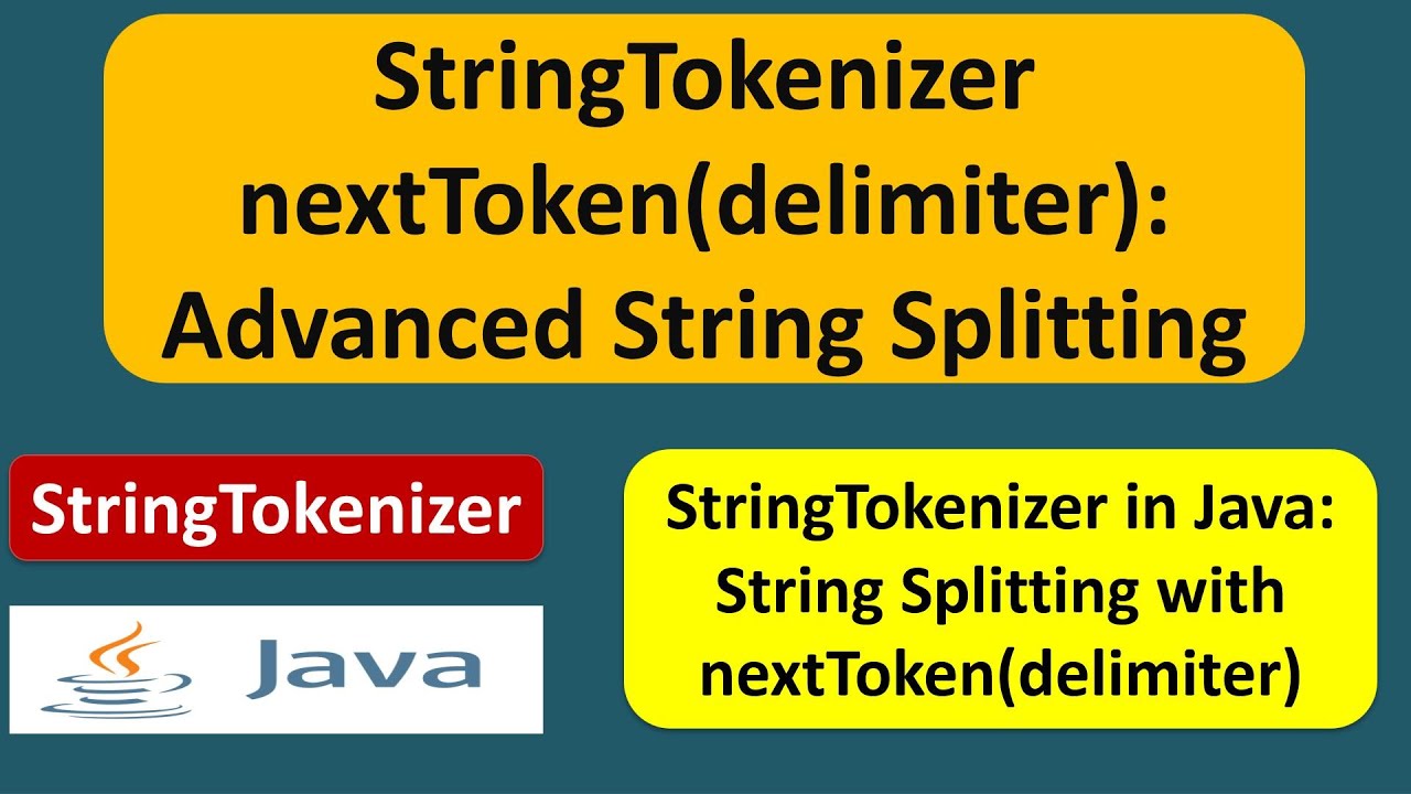 StringTokenizer nextToken(delimiter): Advanced String Splitting