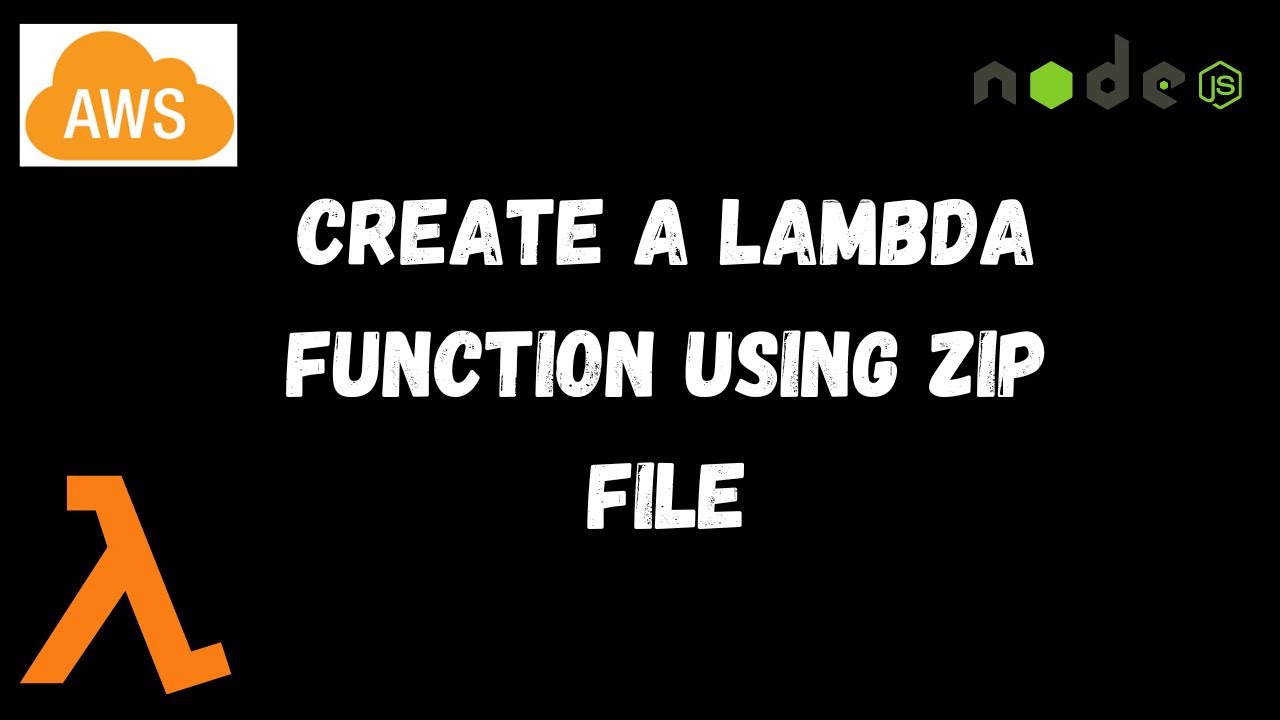 Create a lambda function using zip file | Deploy nodejs code in lambda function using zip file