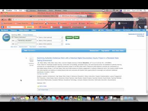 Expert Searching: Eric Database | Information Exploring
