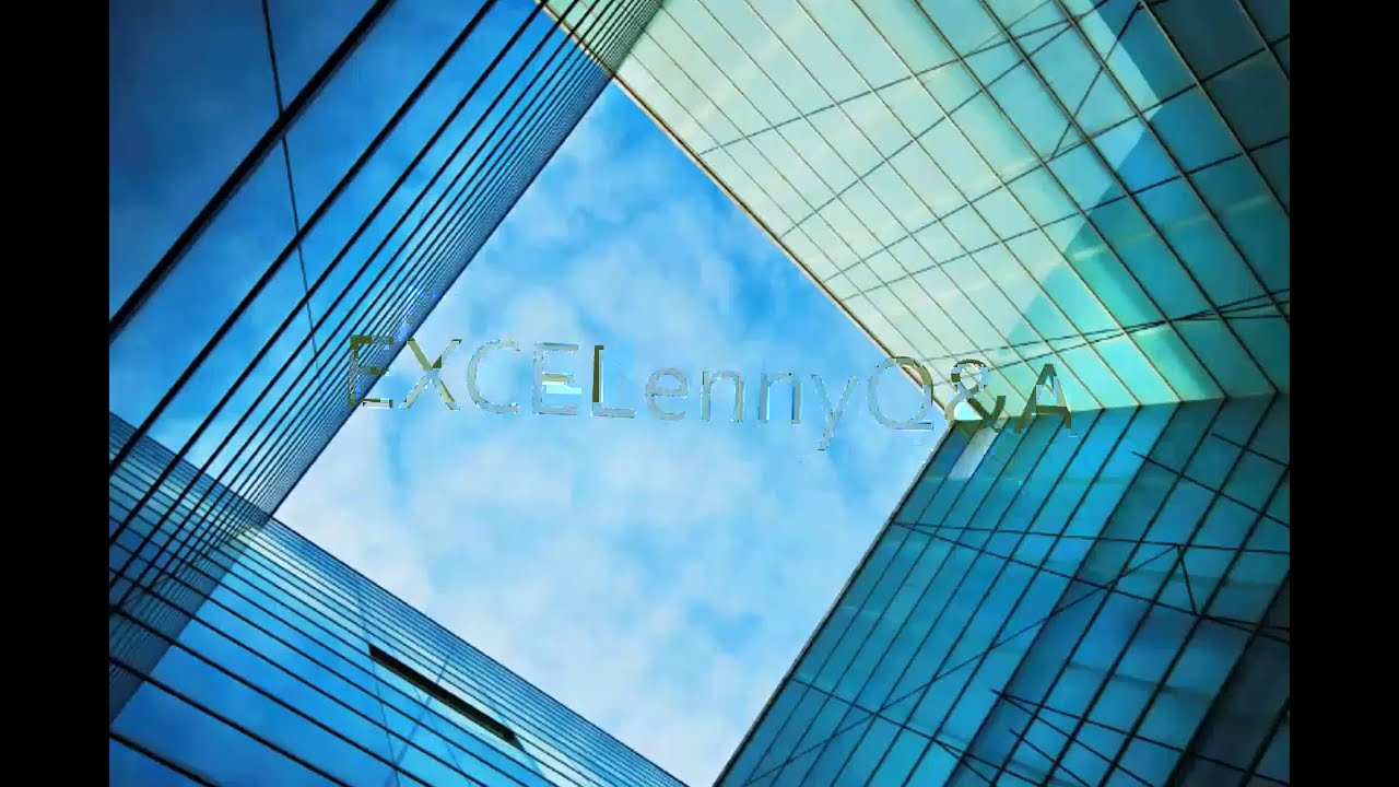 [EXCELennyQ&A] How to remove 