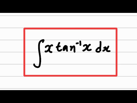 Integrate x * arctan(x) dx