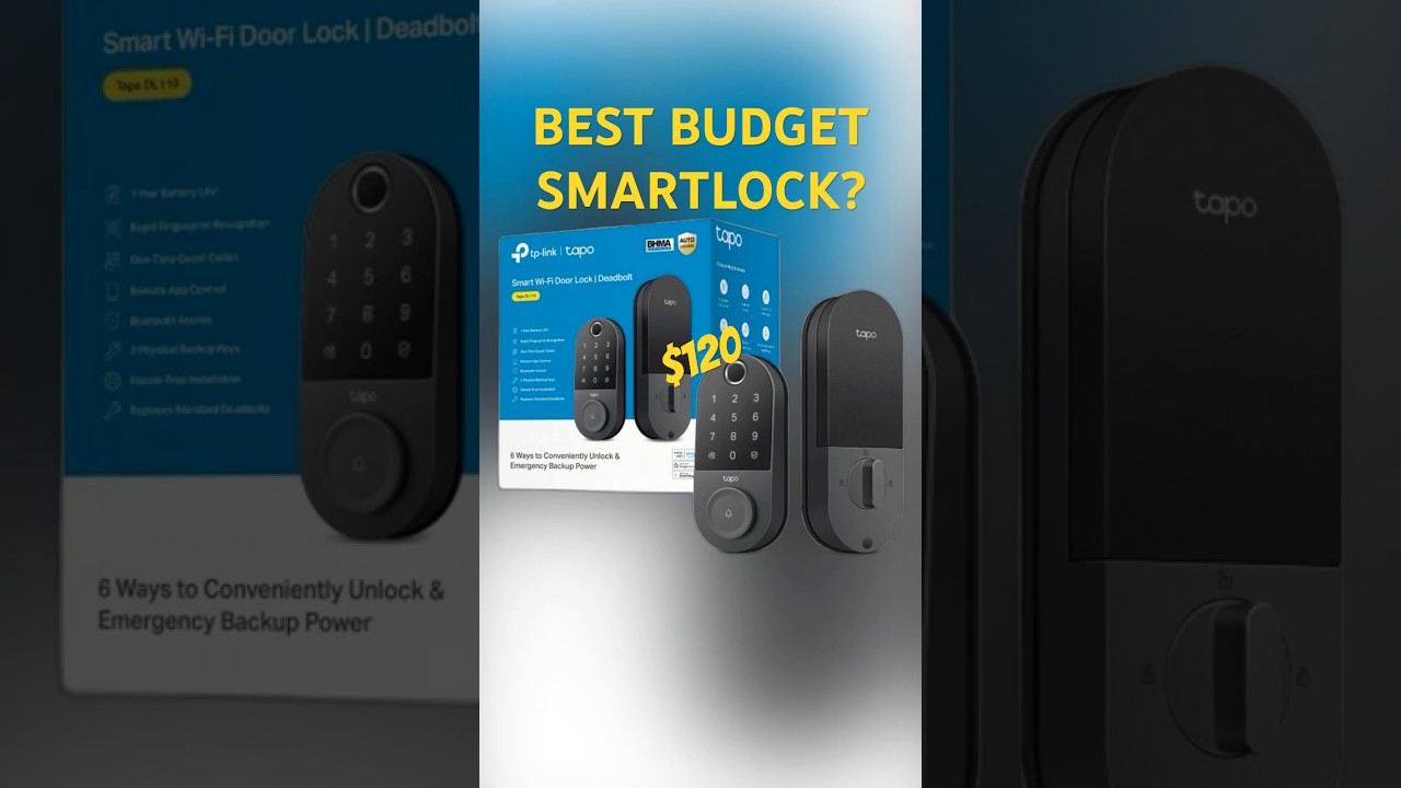 Best $120 smart lock in 2025? TP-Link Tapo DL110 Review  #smarthome #smartlock #amazonfinds