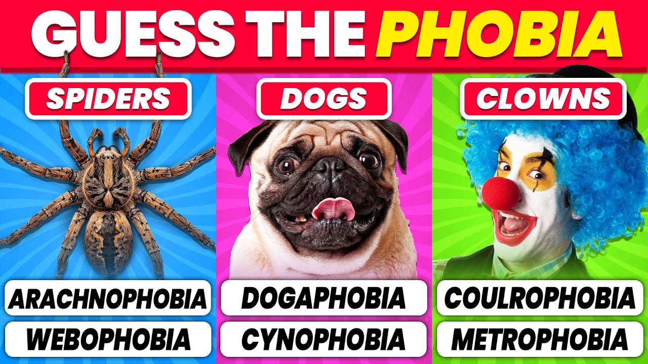 Guess the Phobia Quiz! 👻🦇 | Can You Name the Fear? 😱