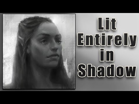 Painting a character entirely in shadow | Advanced Lighting Lesson