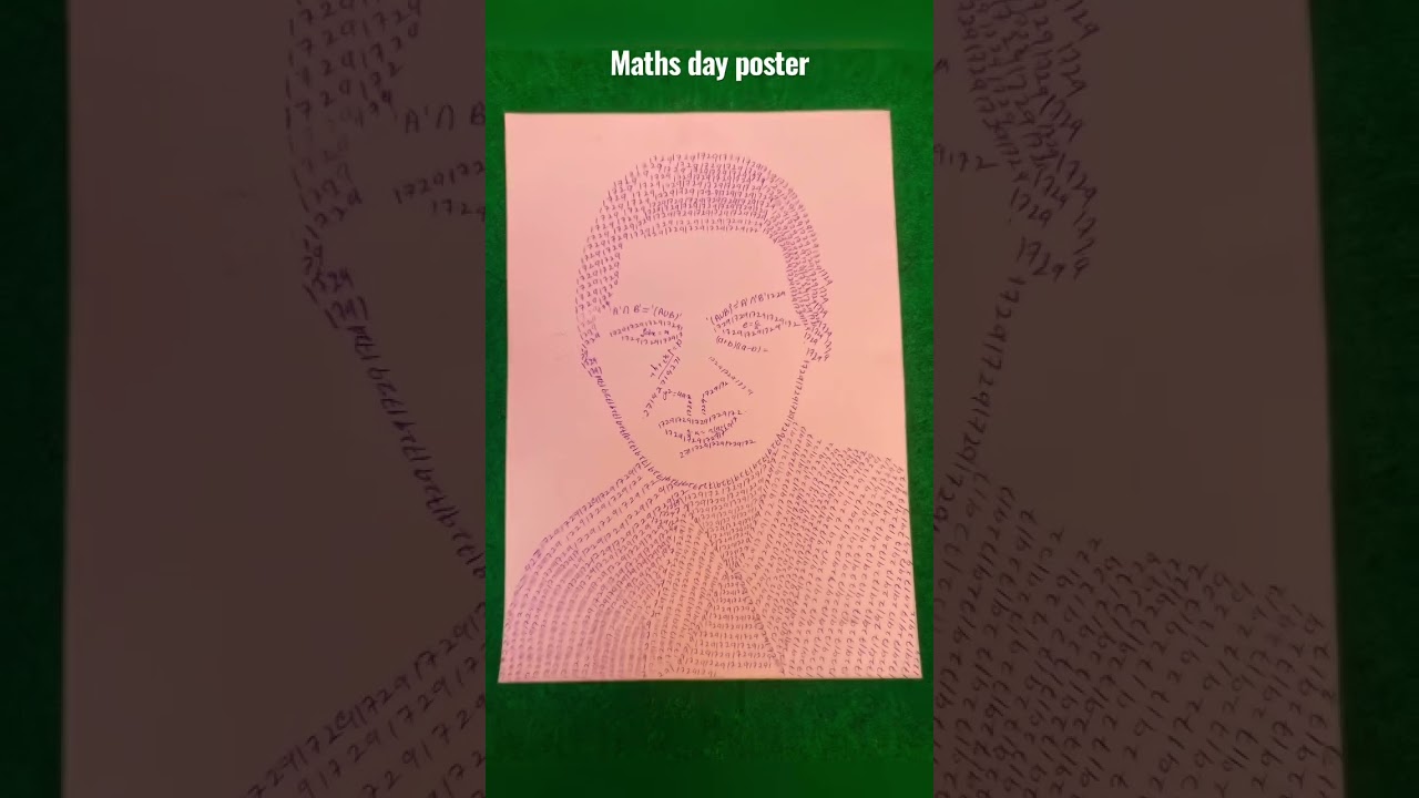 Maths day poster ideas | National mathematics day drawing | Maths day painting #poster #competition