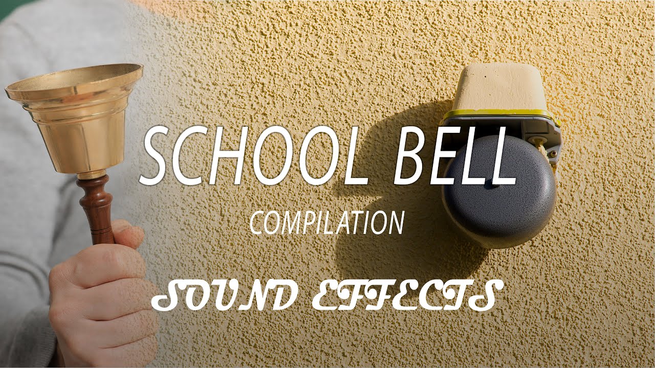 Hand bell and automatic school ringer sound effect compilation