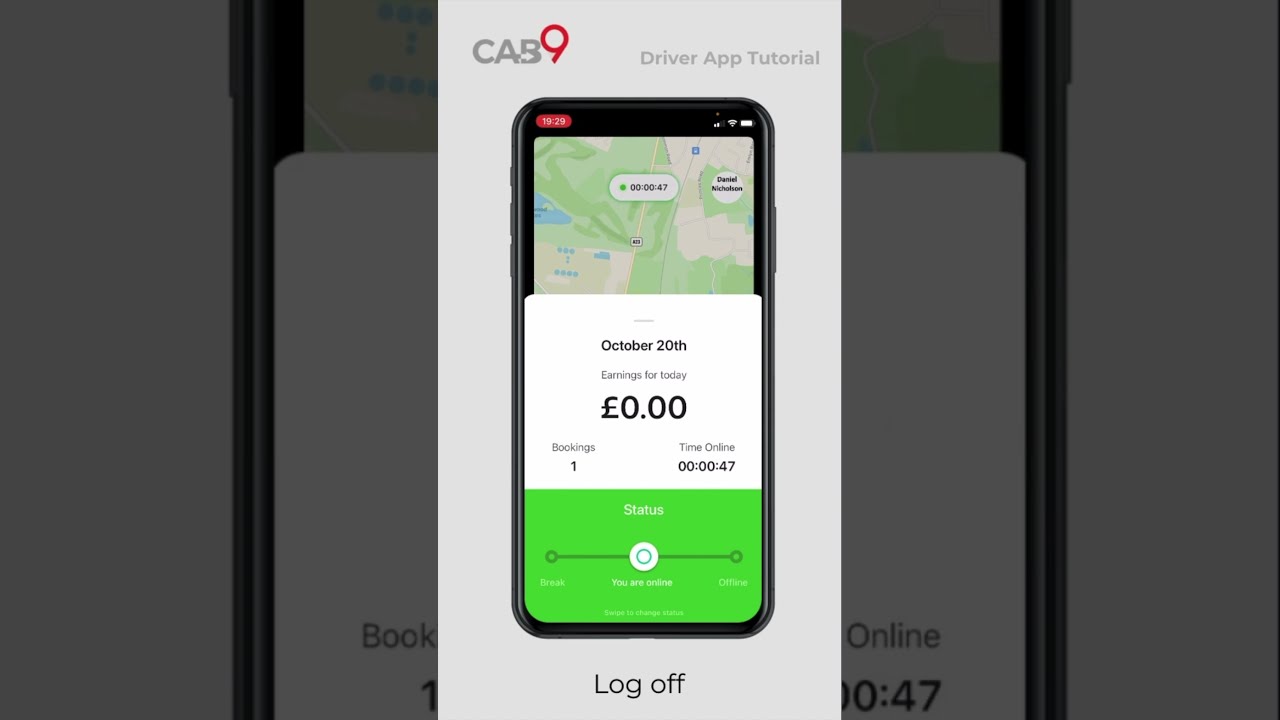 Cab9 Driver App Tutorial