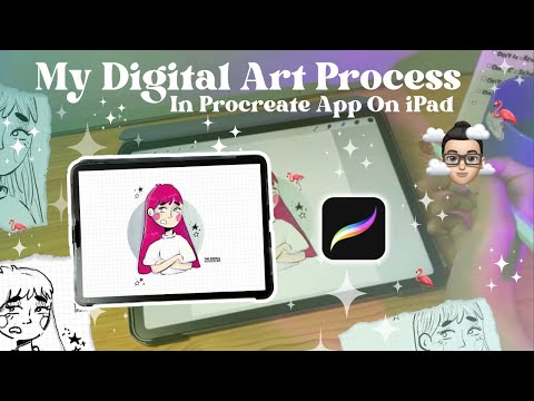 Full Digital Drawing Process // Procreate Tutorial | Digital Art Process On iPad in Procreate