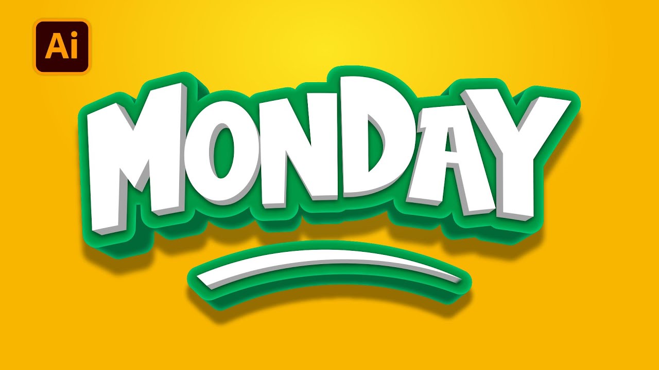 This is How to Create Cartoon Style Text Effect in Illustrator