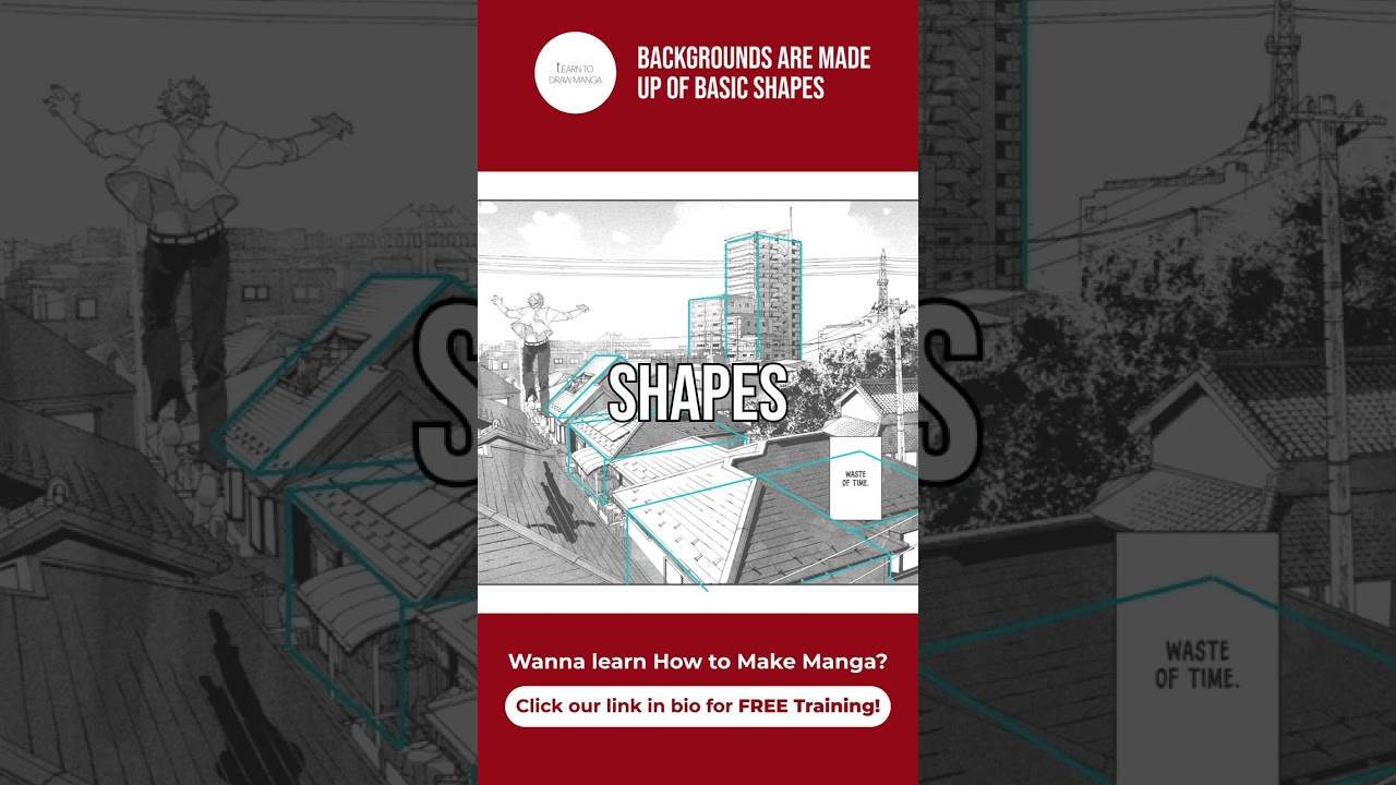 Manga Backgrounds Are Made Up of Basic Shapes