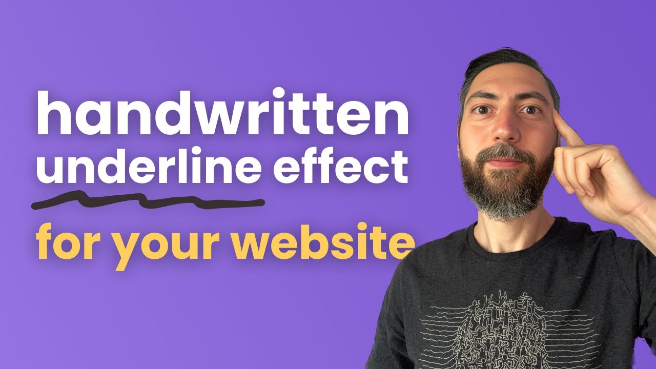 Handwritten underline text effect for your React app
