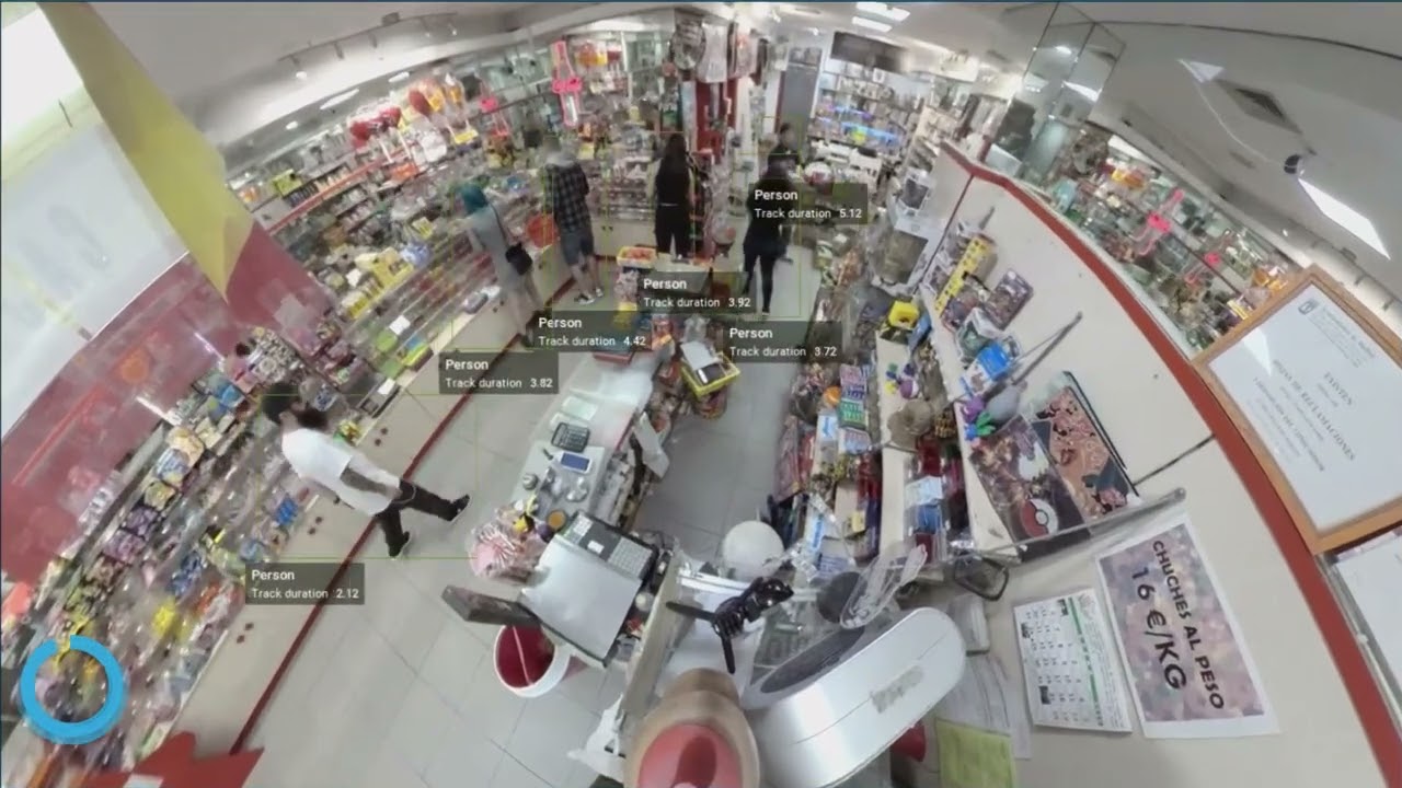 CVEDIA-RT AI Analytics for fisheye cameras in retail