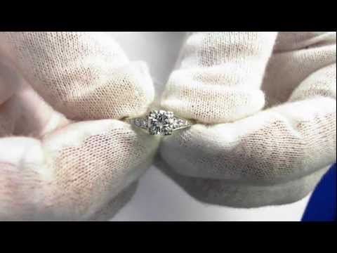 Vintage Engagement Ring (circa 1940) -14k and .40 Carat Center Diamond