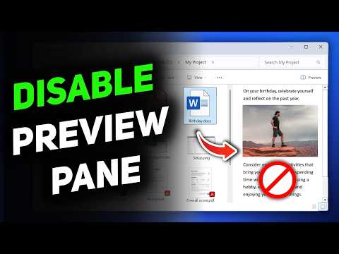 How to Turn Off Preview Pane in File Explorer Windows 11