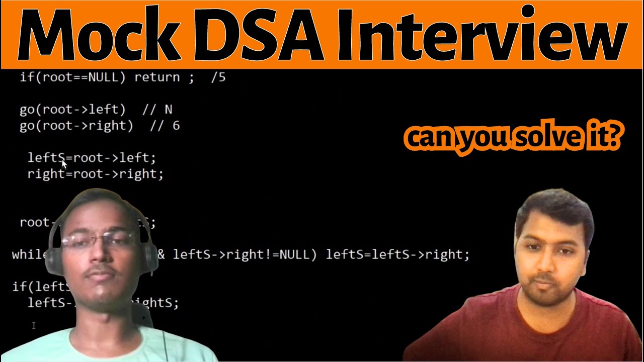 Mock Coding Interview with Deloitte Engineer | DSA Mock Coding Interview for Interview Preparation