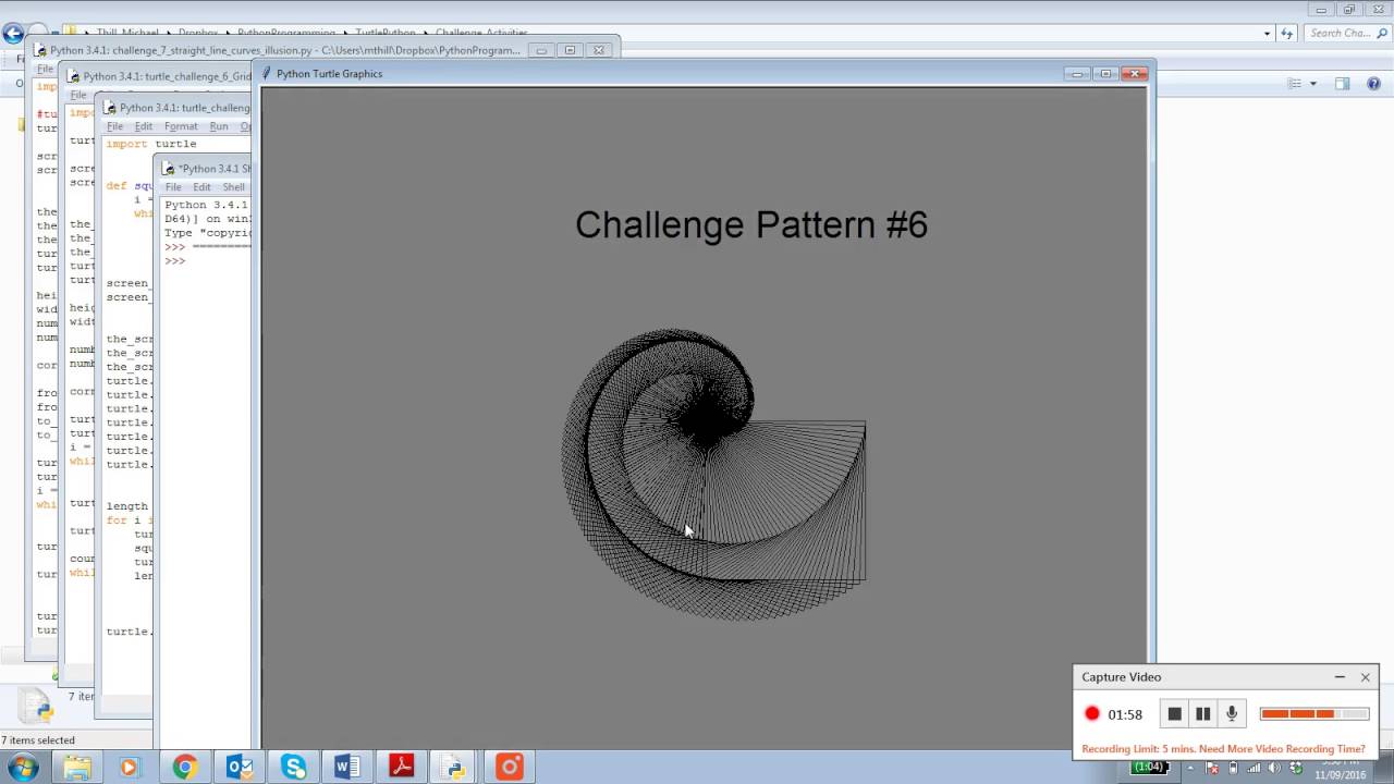 Some turtle python problems to try and solve