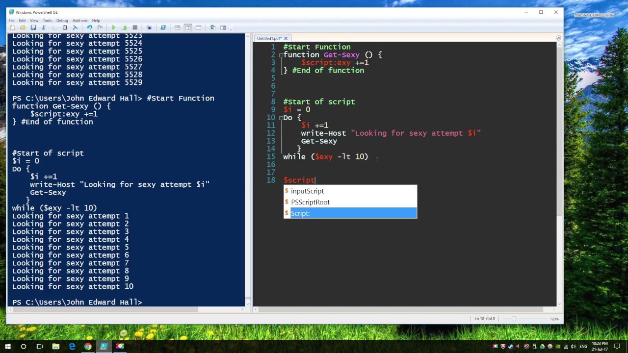 Powershell Functions Passing Parameters