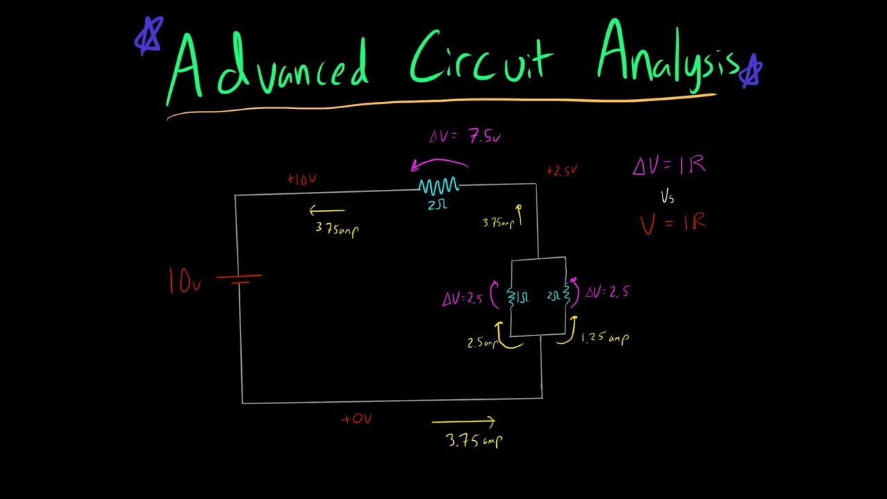 Advanced Circuit Analysis MCAT (Current across Resistors in Series & Parallel) PART 1