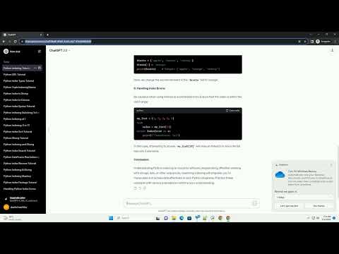 python index value