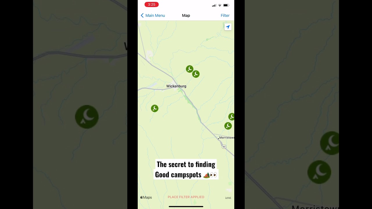 How to find dispersed/free camp spots