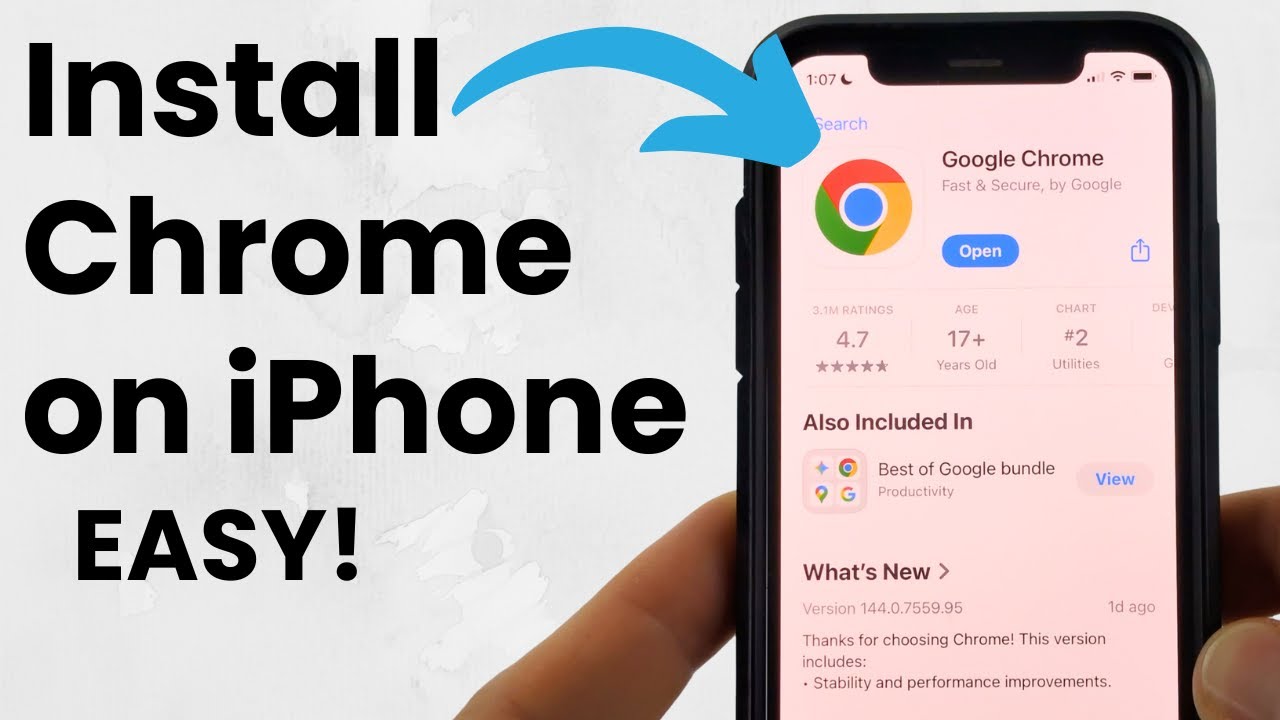 How to Install Chrome Browser App on iPhone