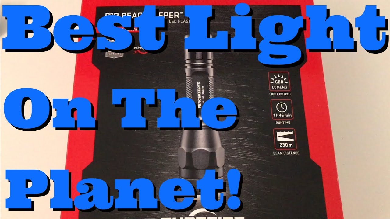 SureFire P1R Peacekeeper Ultra-High Output LED Flashlight Rechargeable Review