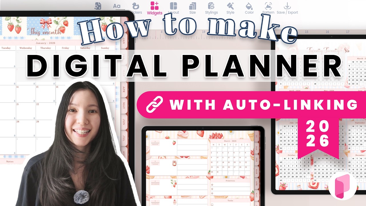 How to make a Full Digital Planner for 2026 - Auto-Hyperlinked