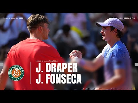 Highlights Fonseca vs Draper Round 3 | Roland-Garros 2025