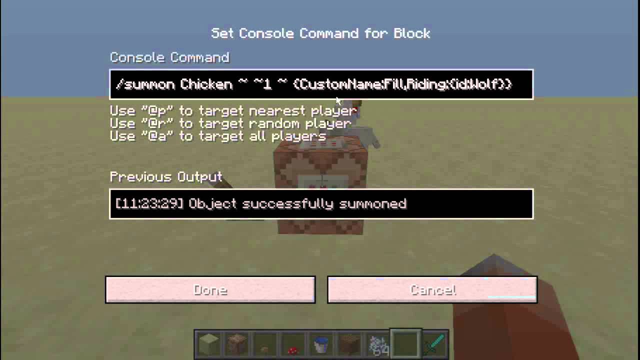 Minecraft: Summoning stacked named mobs
