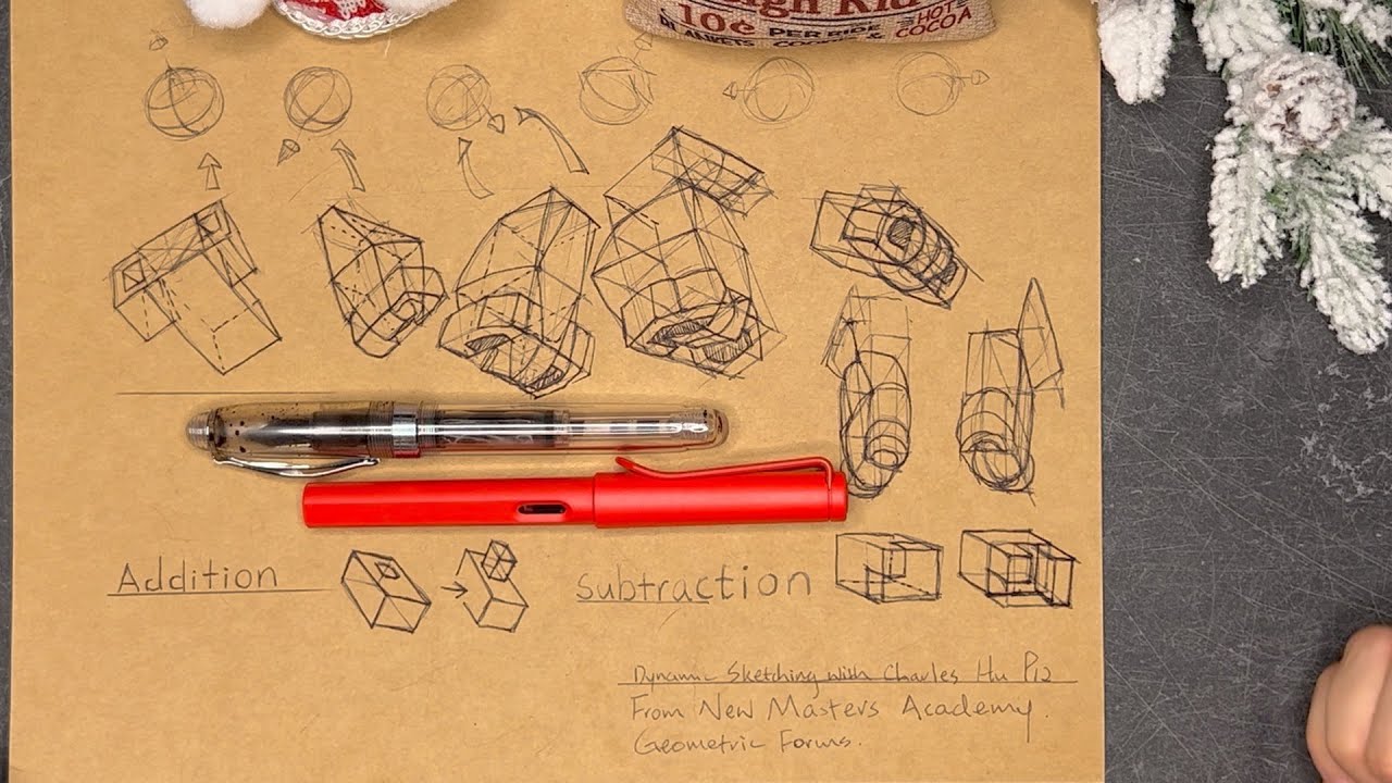 Dynamic Sketching - Draw 3D Forms (New Masters Academy w. Charles Hu) Page 12