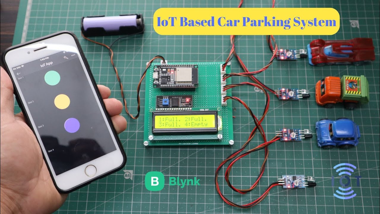 Smart Car Parking System Using IoT | ESP32 with Blynk App
