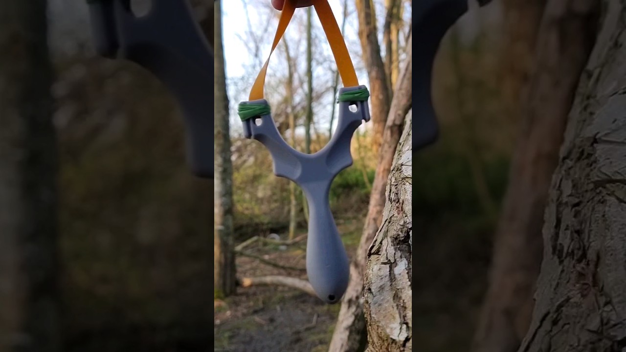 Mini 3D Printed Scout VS Can (Long-Draw) #shooting #catapults #slingshot