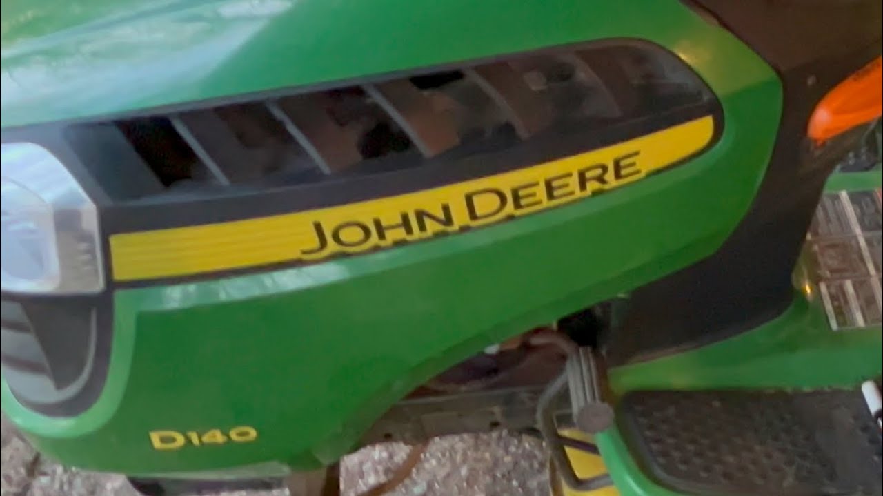 John Deere D140 Lawn Tractor Surging Issue Resolved@48blackshadowcafe32