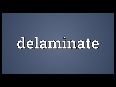 Delaminate Meaning