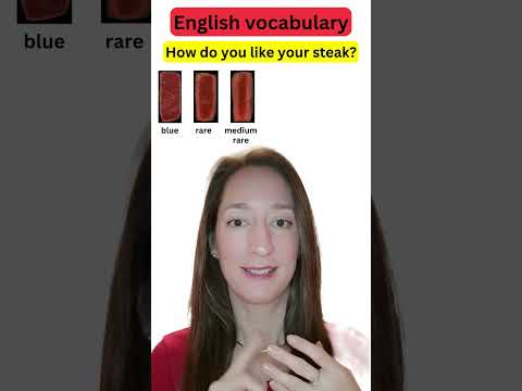 English Vocabulary: How to order a STEAK🥩#shorts #english #steak