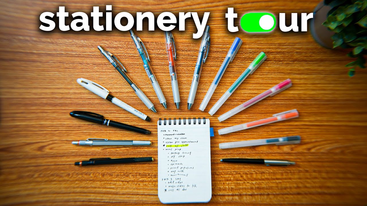 my favorite pens for journaling (stationery tour 2025)