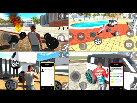 New invisible car cheat code |wheel size change features | Lamborghini urus | indian bike driving 3d