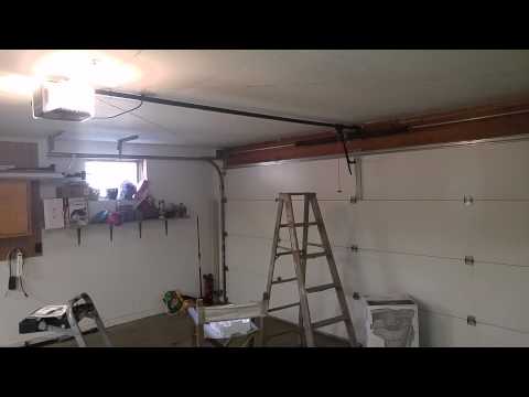Garage door opener upgrade. 23 yr old Craftsman to new Chamberlain.
