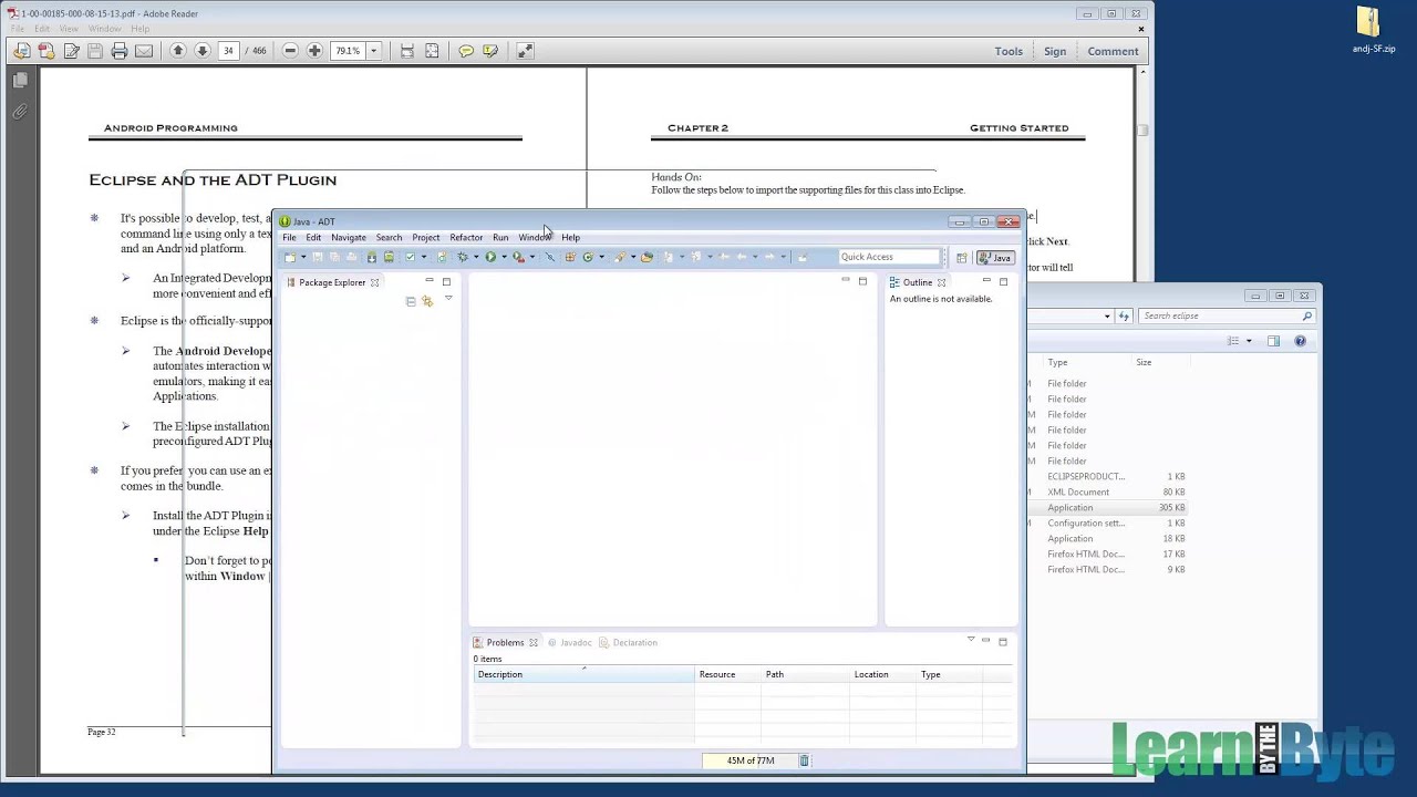 Android Programming Course - Chapter 2 - Eclipse and the ADT Plugin