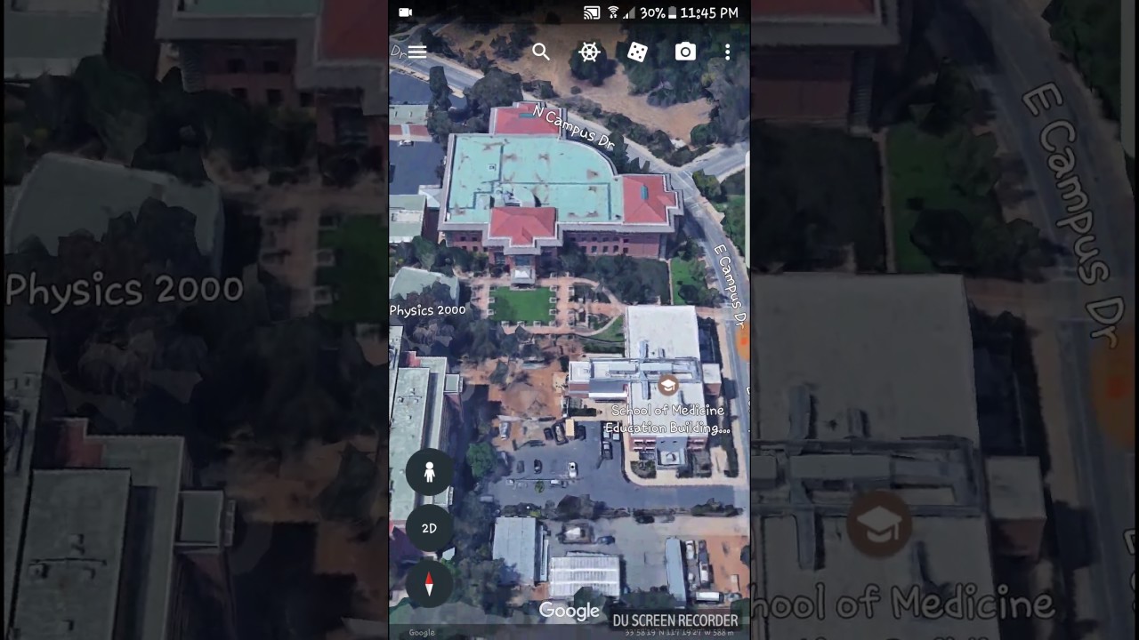 UCR -  University of California view in Google Map