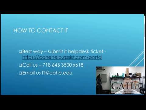 Technology how to contact IT