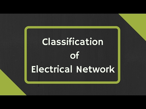 Classification of Electrical Network